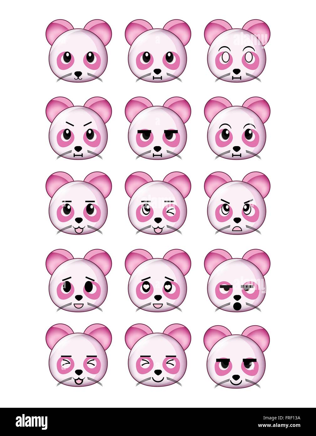 Mice set Stock Vector Images - Alamy