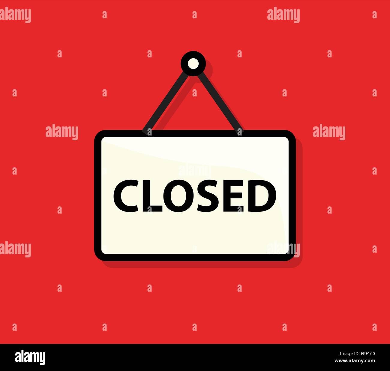 Closed Door Flat Sign - Symbol - Web Element Stock Vector Image & Art ...