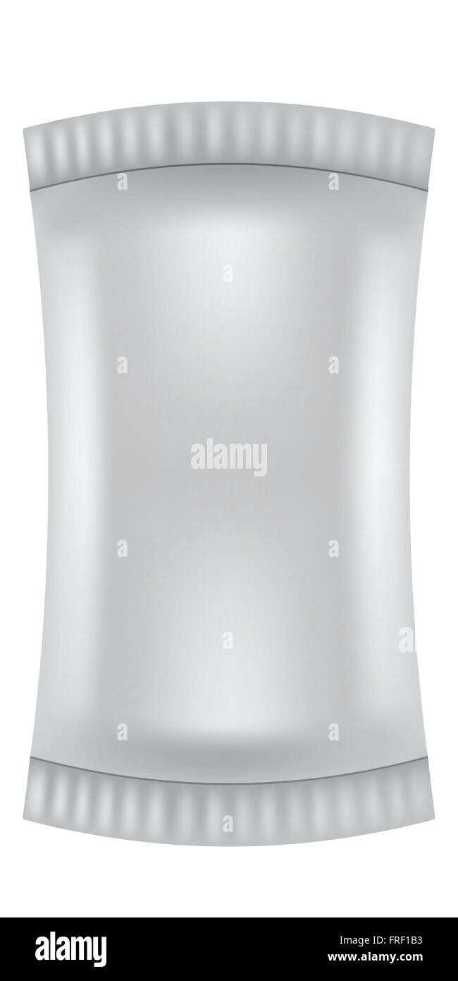 Silver foil food container Stock Vector Images - Alamy