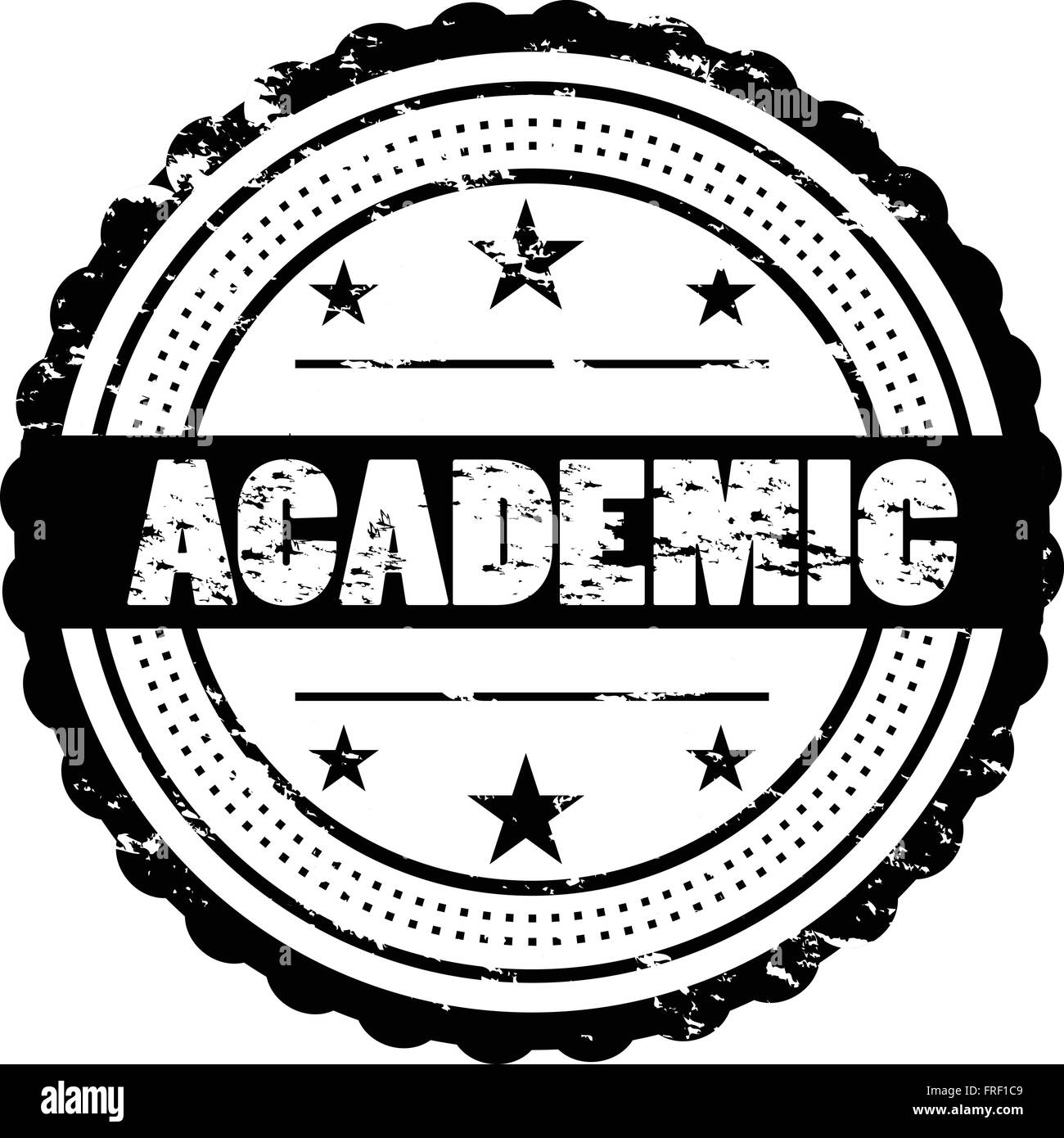 Academic Stamp Sticker Stock Vector Image & Art - Alamy