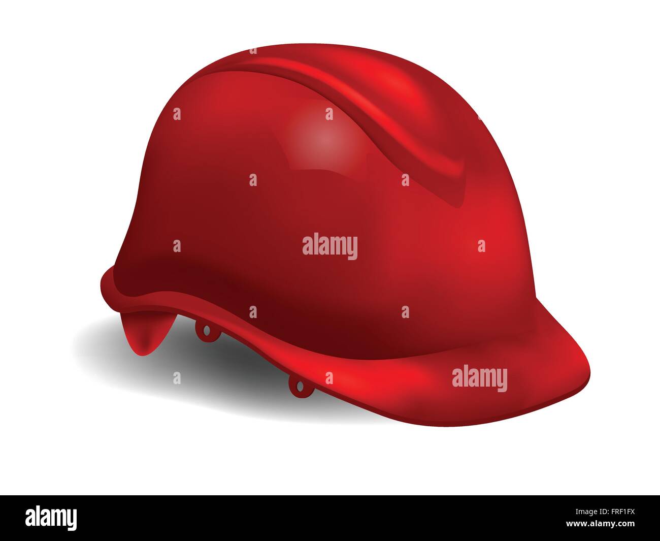 Red Realistic Hard Cap / Helmet / Safety Equipement Stock Vector Image ...