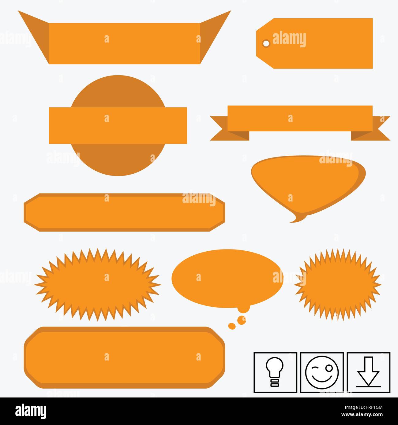 Banners, Badges, Stickers Flat Stock Vector Image & Art - Alamy