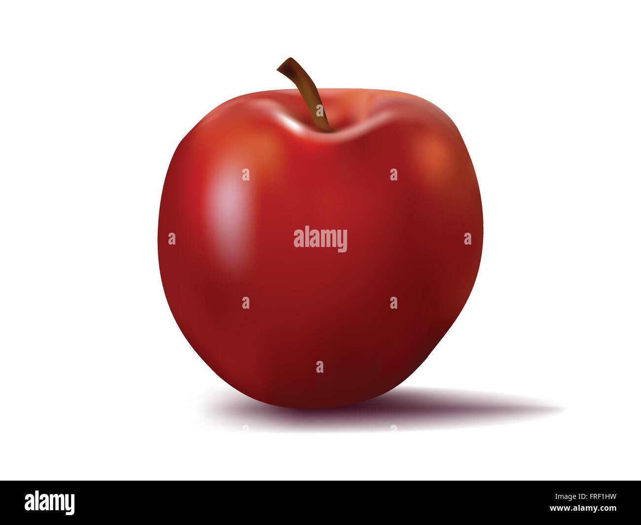 Realistic apple Stock Vector Images - Alamy