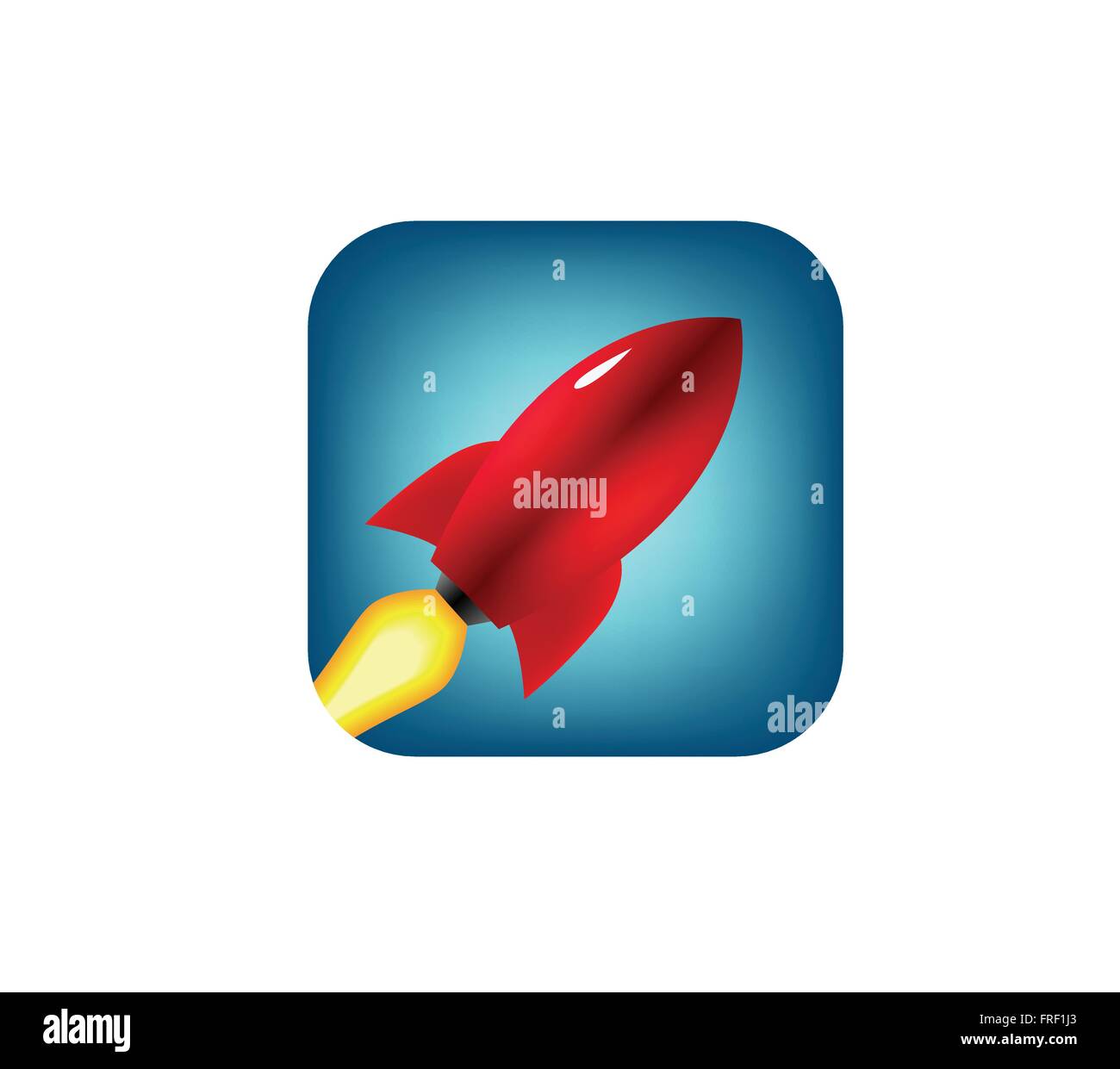 Rocket Icon for Mobile Stock Vector Image & Art - Alamy