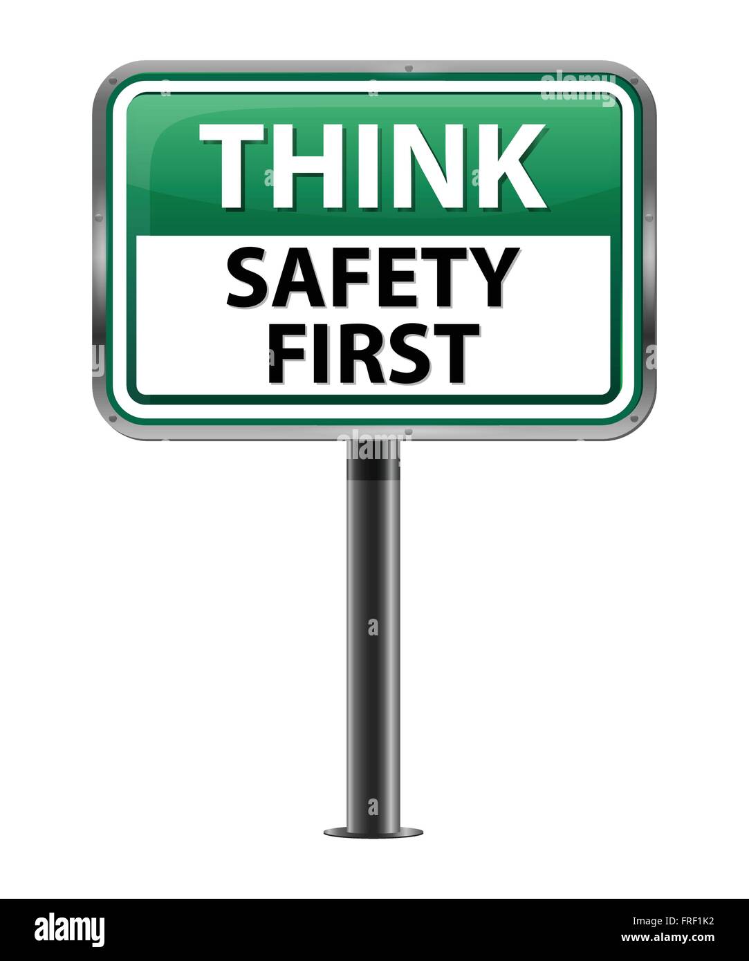 Think safety first Stock Vector Images - Alamy