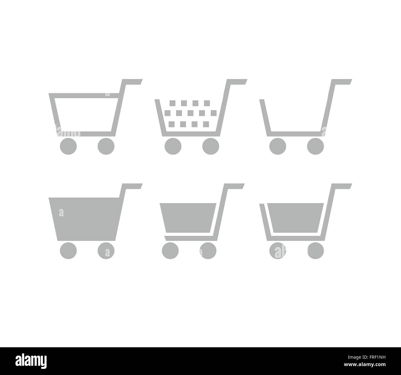Shopping carts with at sign Cut Out Stock Images & Pictures - Alamy