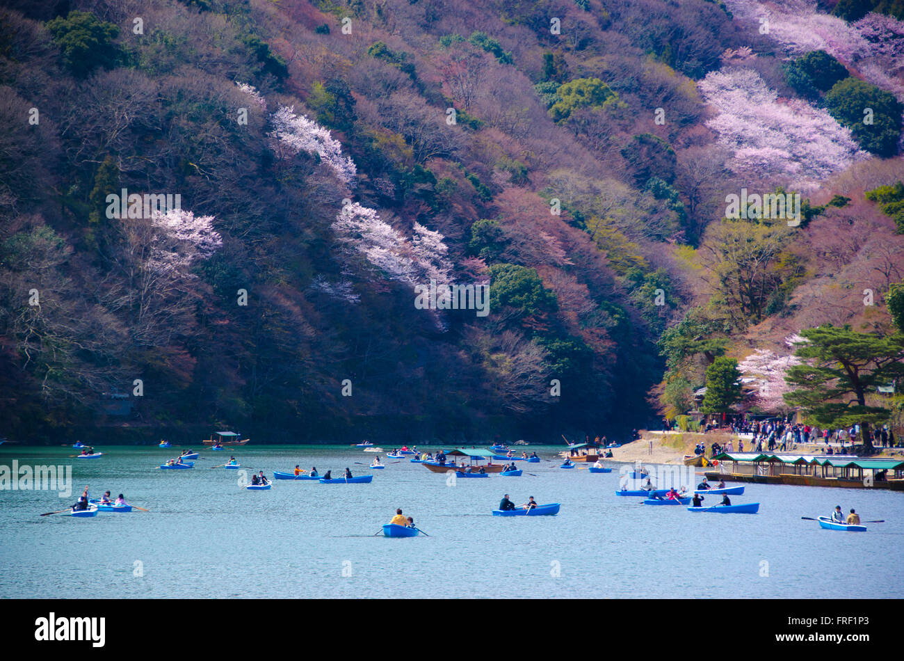 Families enjoying a boat trip during spring time Stock Photo - Alamy