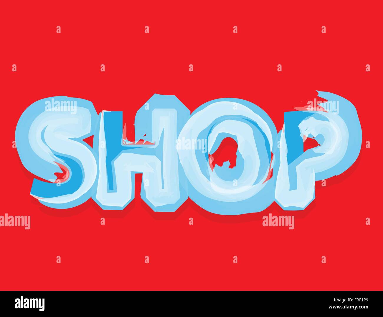 Shop sign on white wall Stock Vector Image & Art - Alamy