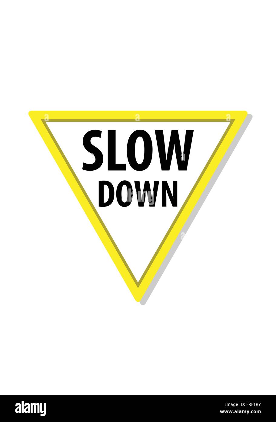 Slow down Stock Vector Images - Alamy