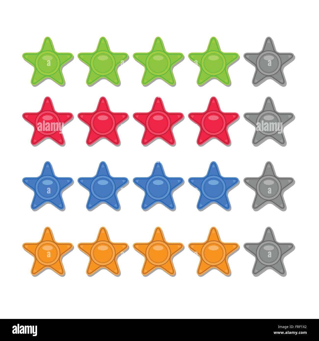 Rating Stars Cartoon Stock Vector Image & Art - Alamy