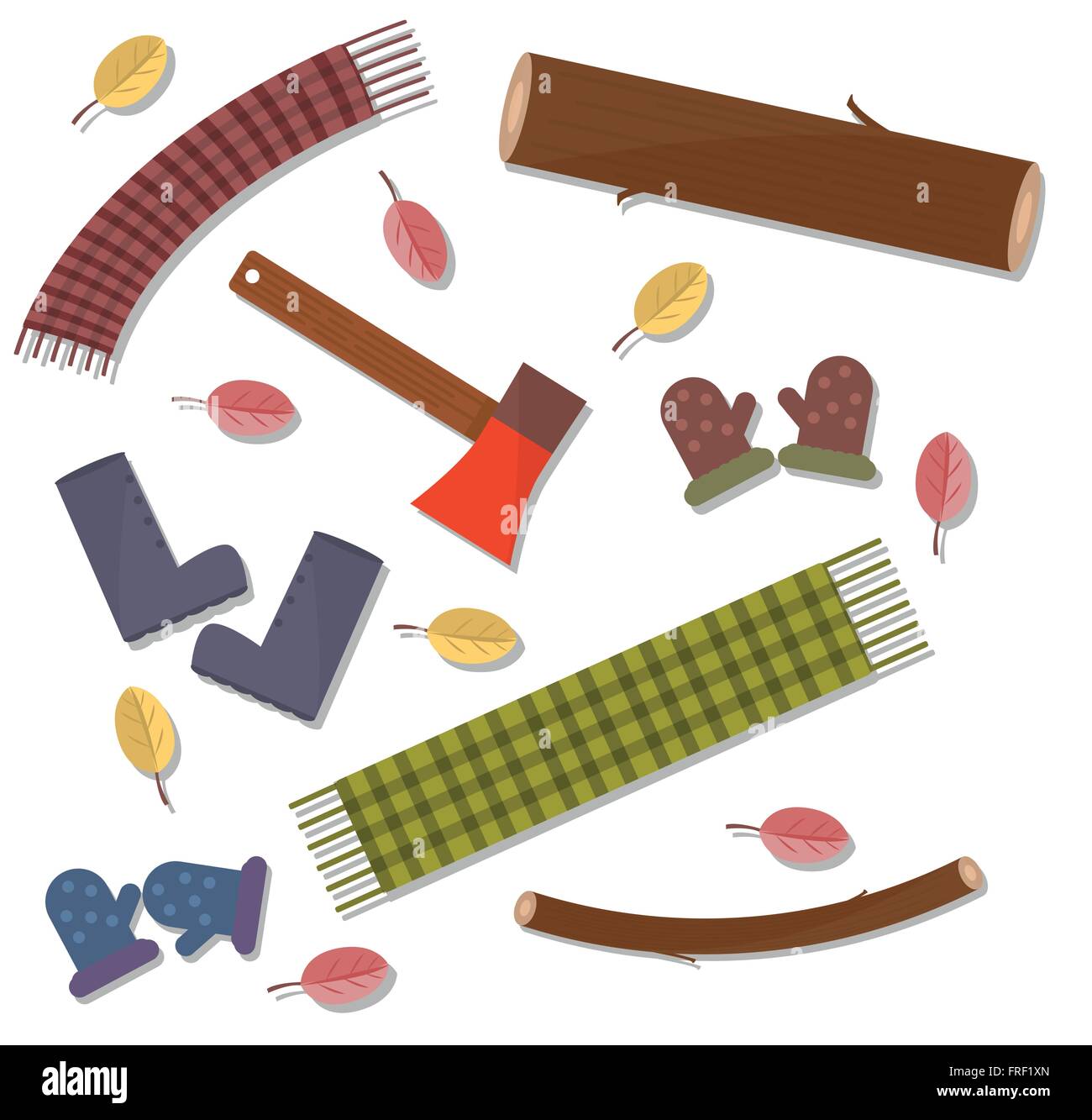 Fall items Stock Vector Images - Alamy