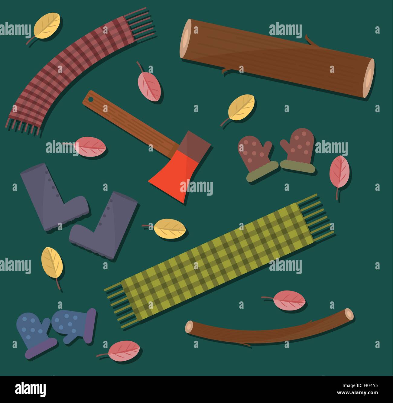 Fall items Stock Vector Images - Alamy