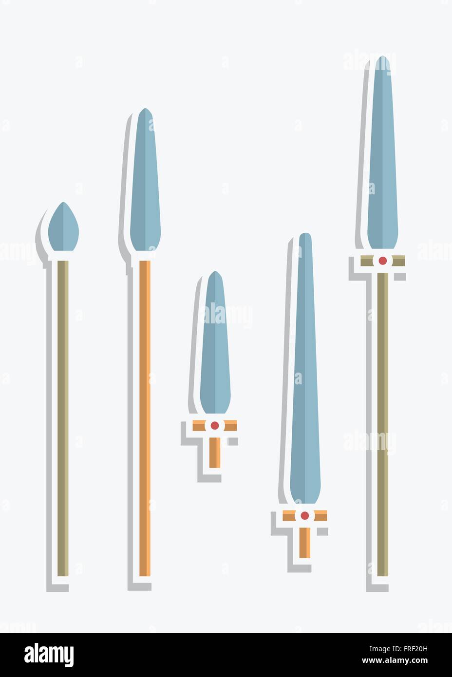 Flat Swords Icon Stock Vector Image & Art - Alamy