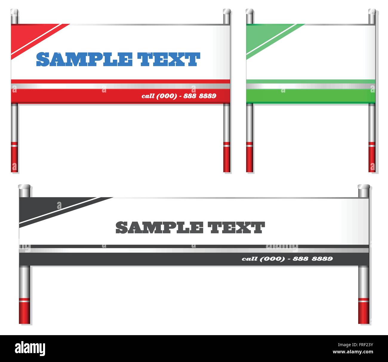 Roll up advertising banners Stock Vector Images - Alamy