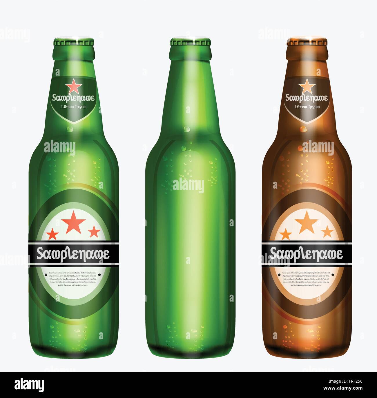 Beer bottles Stock Vector Images - Alamy