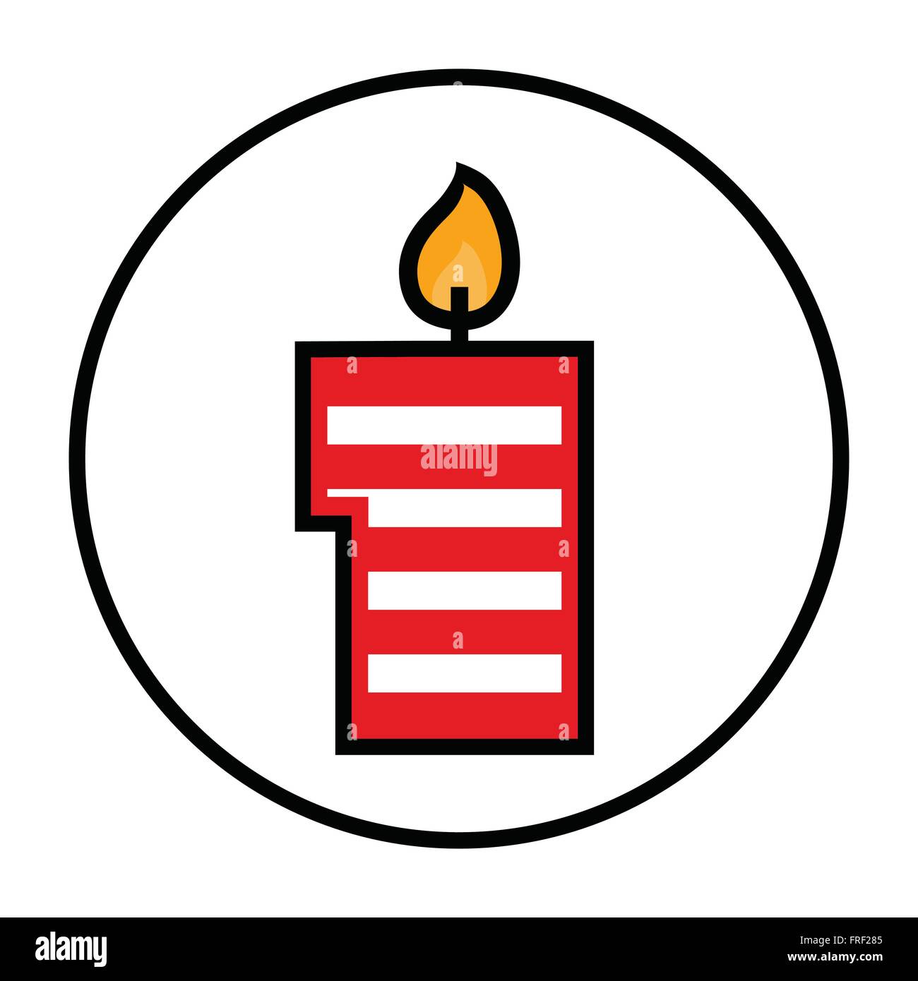 Cartoon illustration number one birthday hi-res stock photography and ...