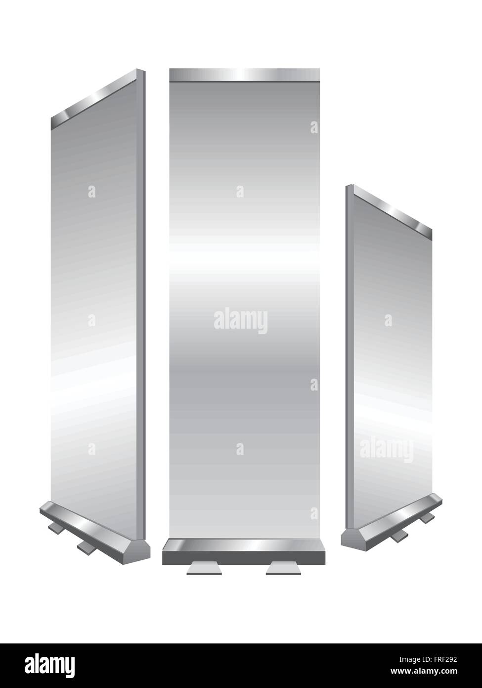 Blank Roll Ups. Vector Set Stock Vector Image & Art - Alamy