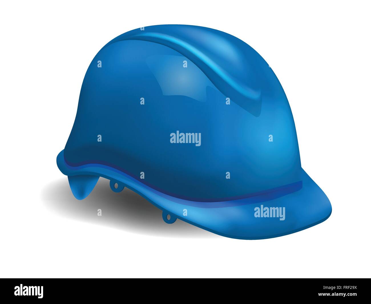 Blue Realistic Hard Cap / Helmet / Safety Equipment Stock Vector Image ...