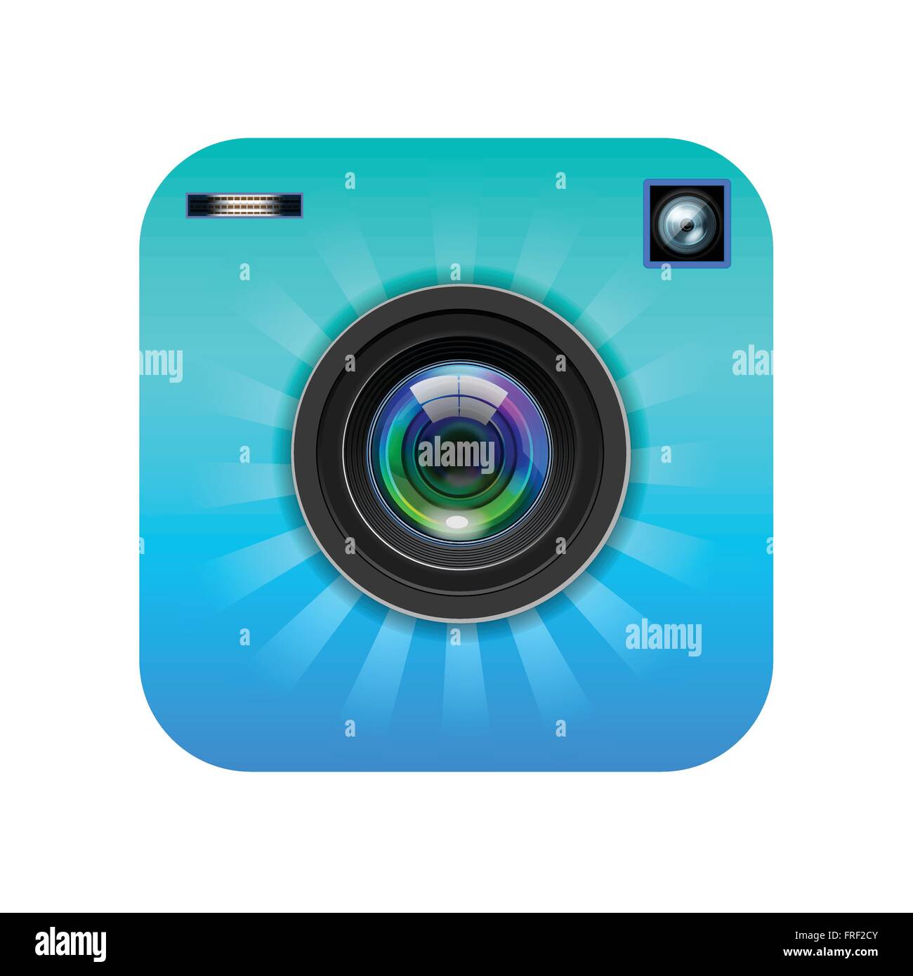 Security camera on blue Stock Vector Images - Alamy