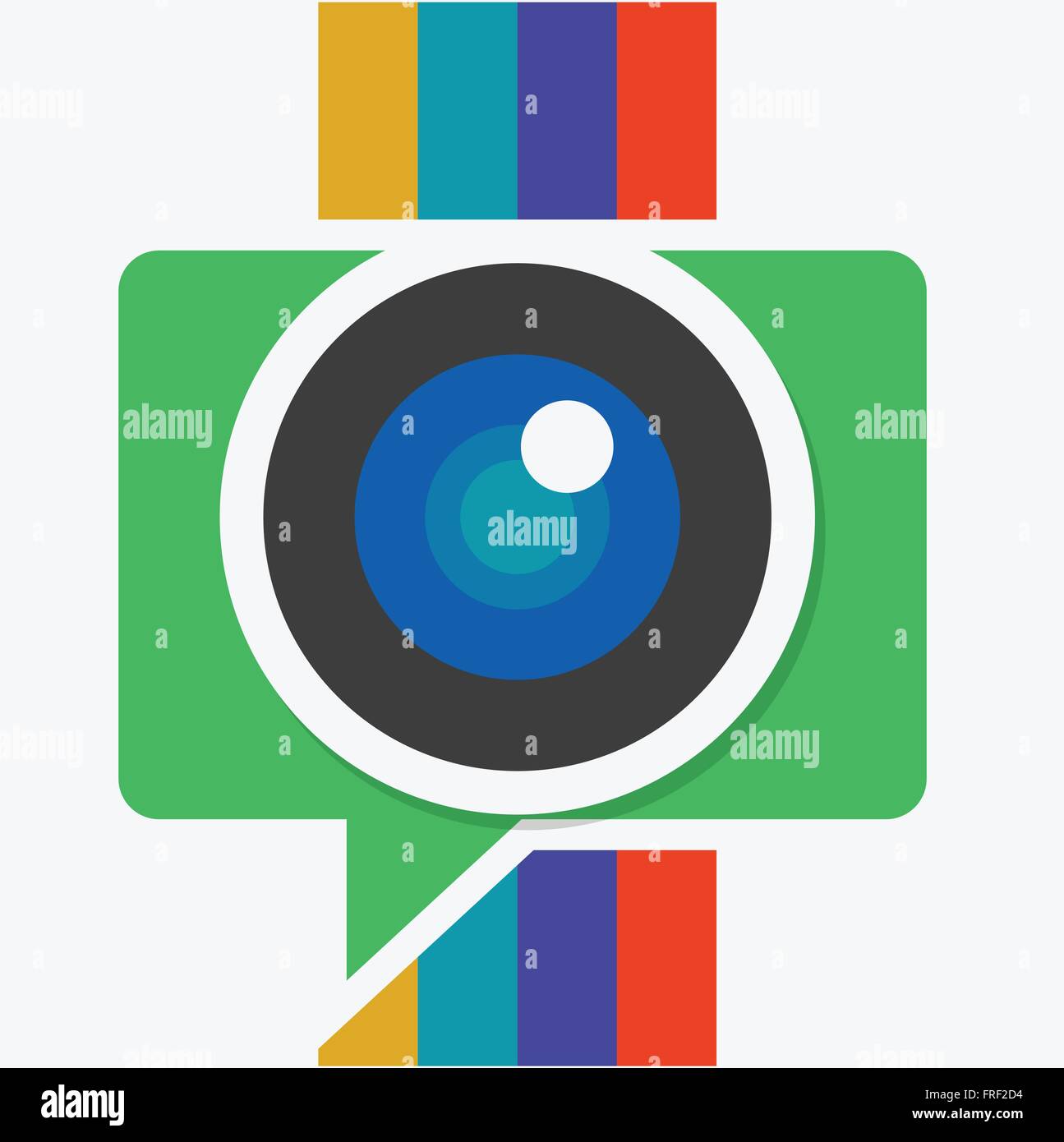 Colorful Camera Icon for Mobile Apps Stock Vector Image & Art - Alamy