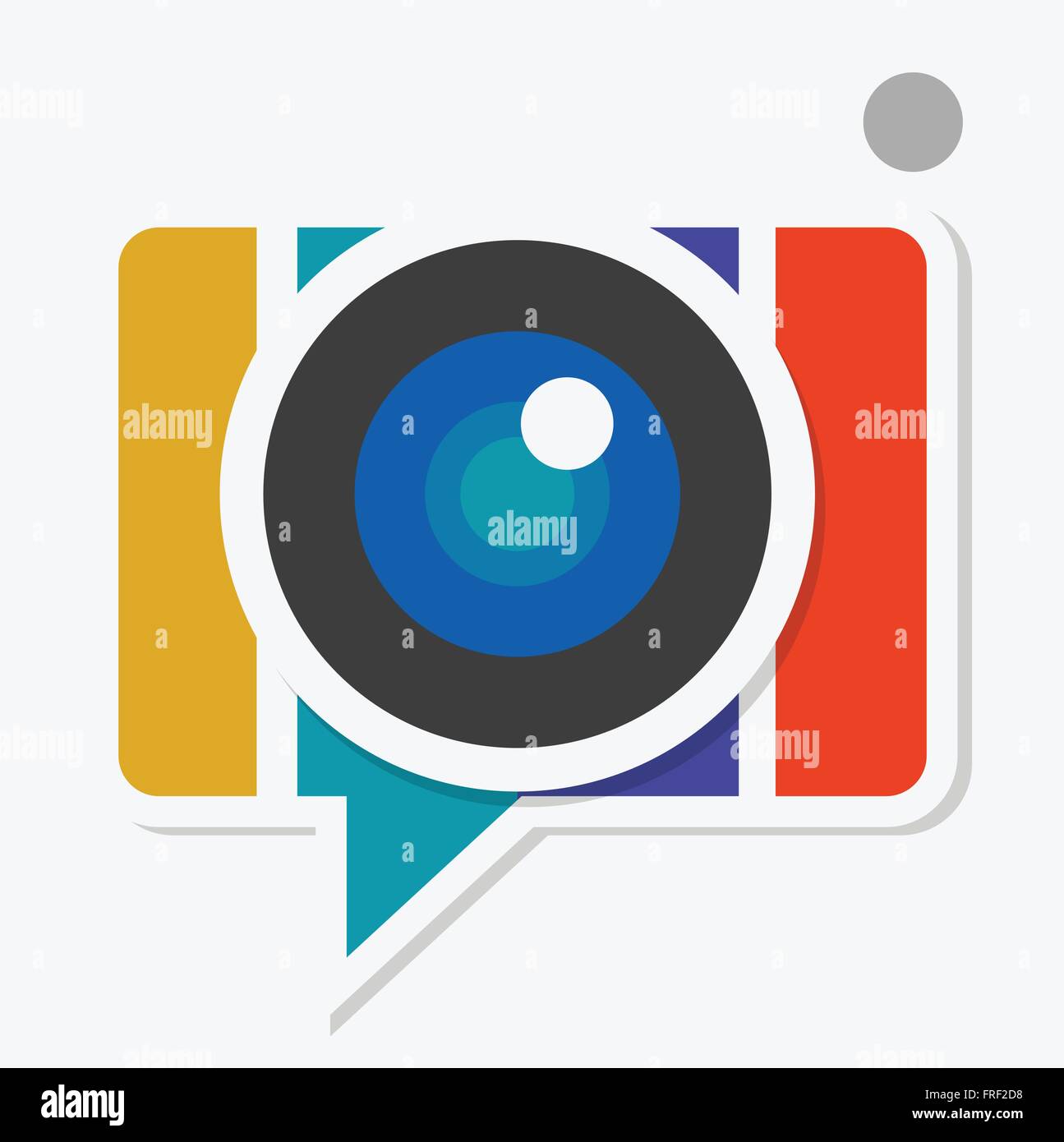 Colorful Camera Icon for Mobile Apps Stock Vector Image & Art - Alamy