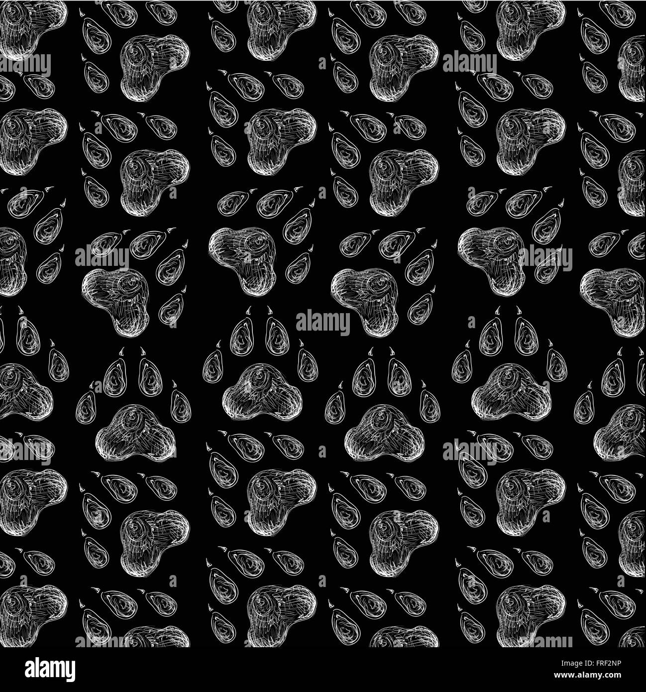 Dog paws pattern texture hi-res stock photography and images - Alamy