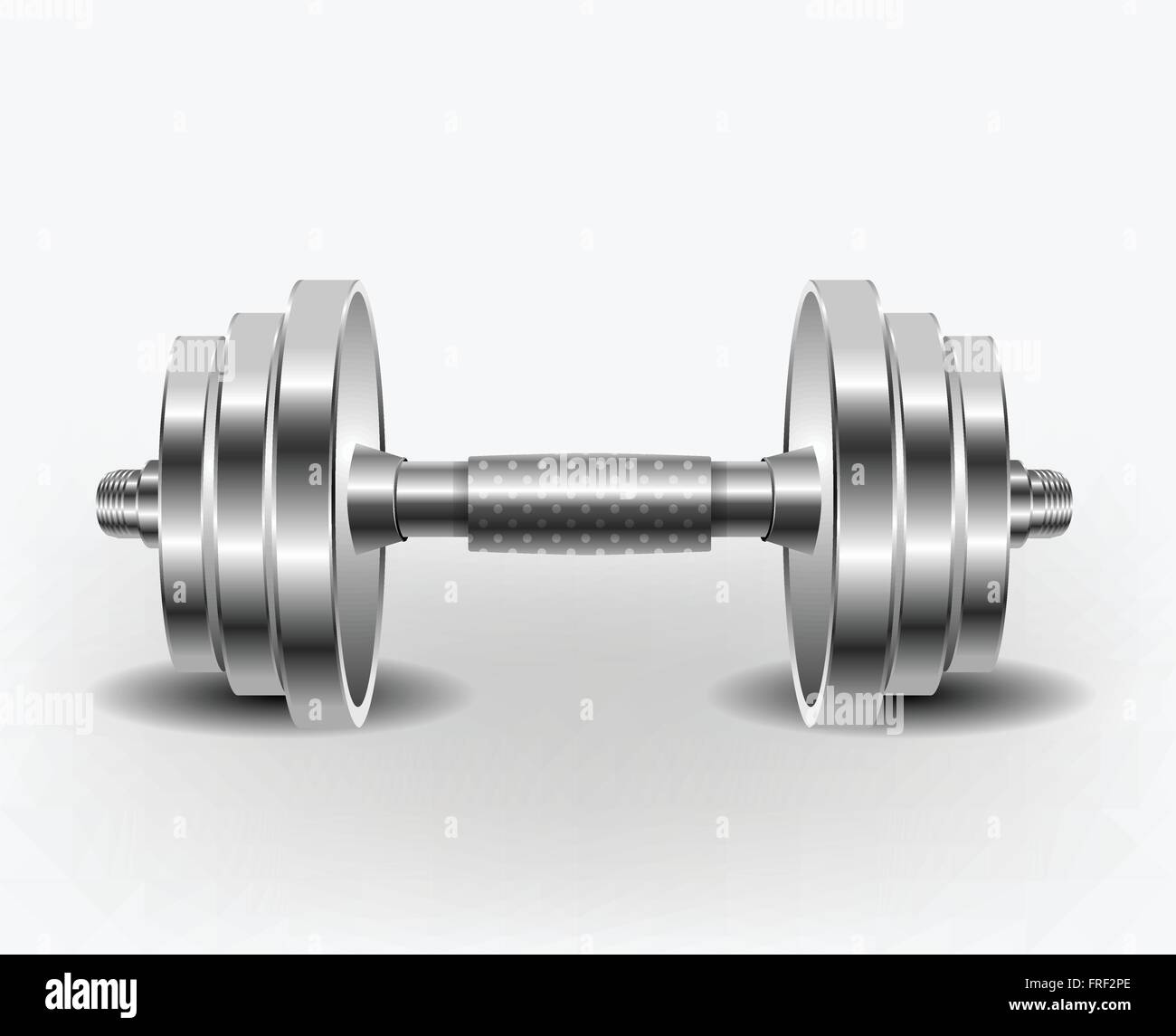 Dumbell over white background Stock Vector Image & Art - Alamy