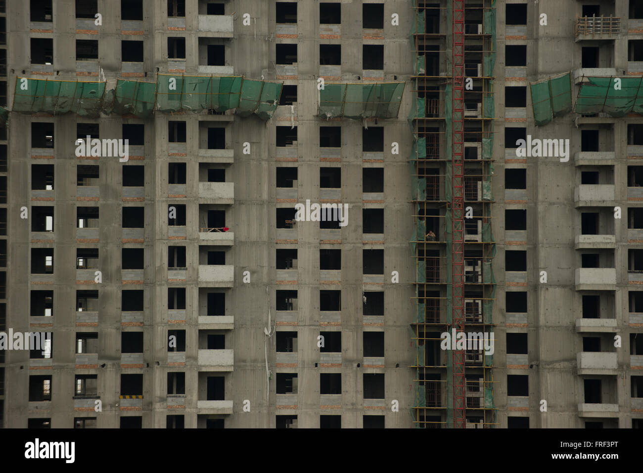 Empty apartment buildings on the outskirts of Beijing, China Stock ...