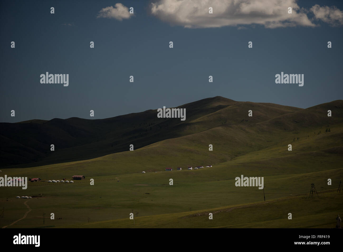 A Mongolian landscape Stock Photo - Alamy