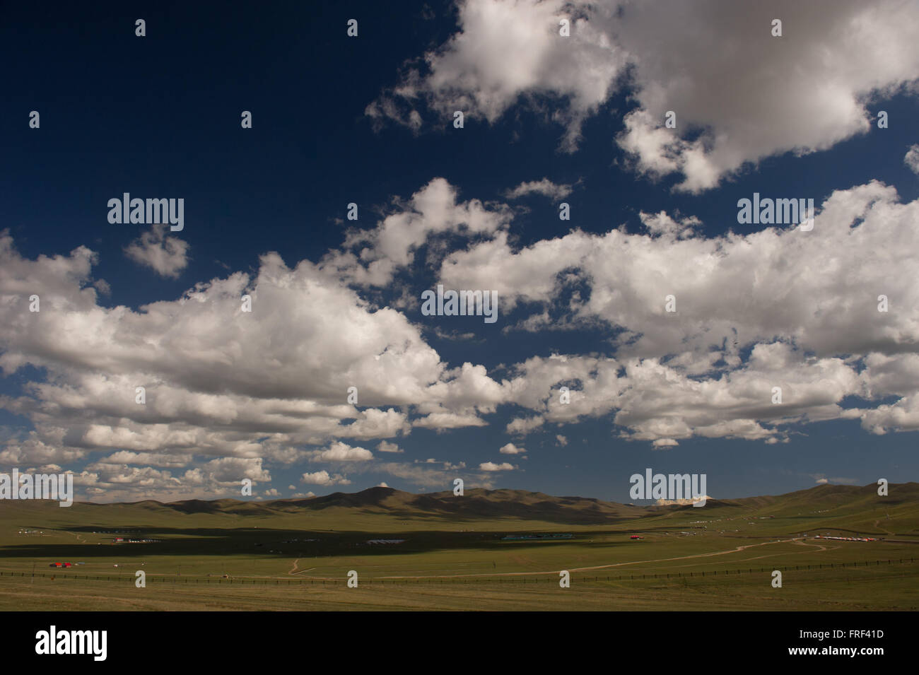 A Mongolian landscape Stock Photo - Alamy