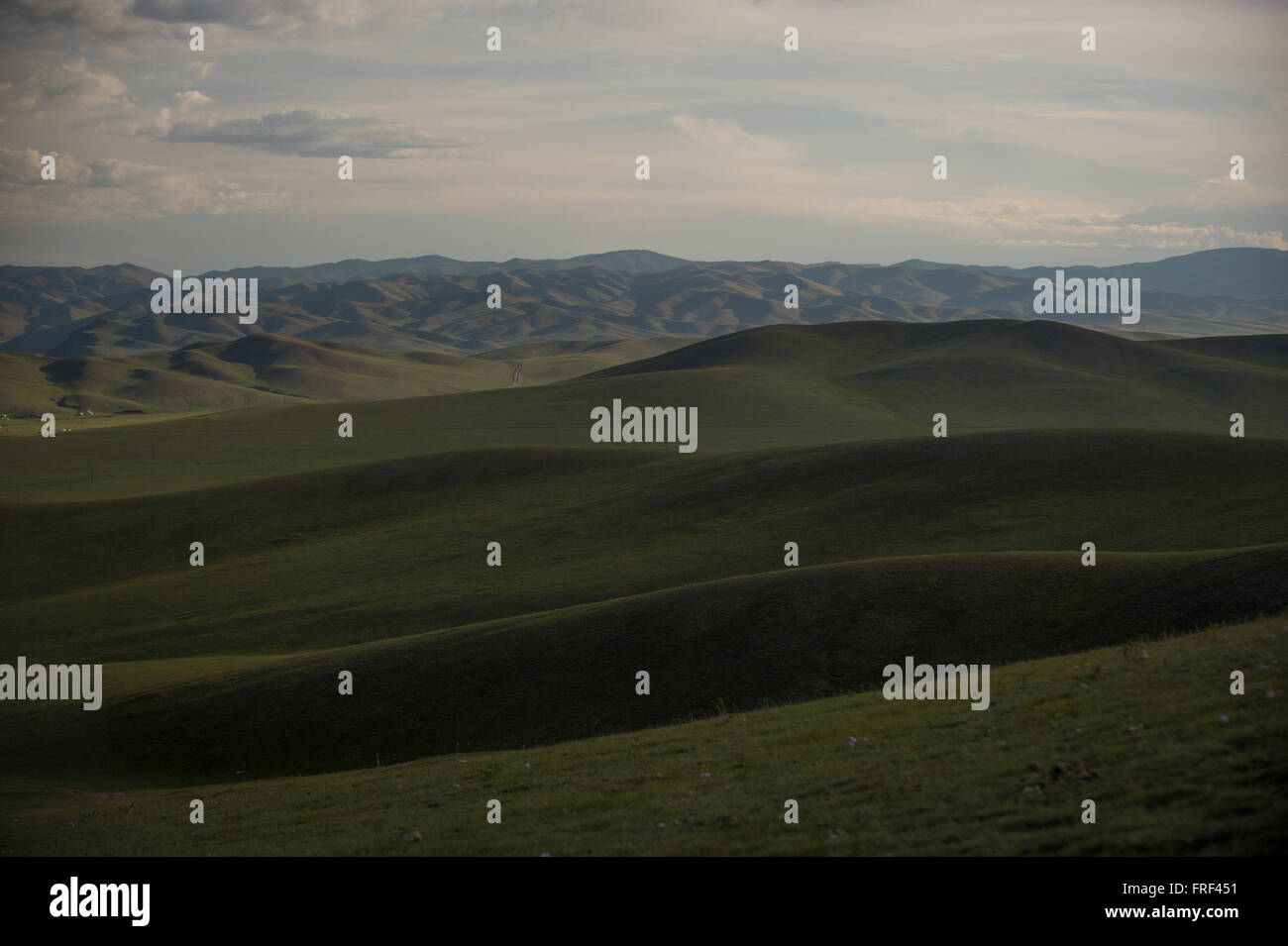 A Mongolian landscape Stock Photo - Alamy