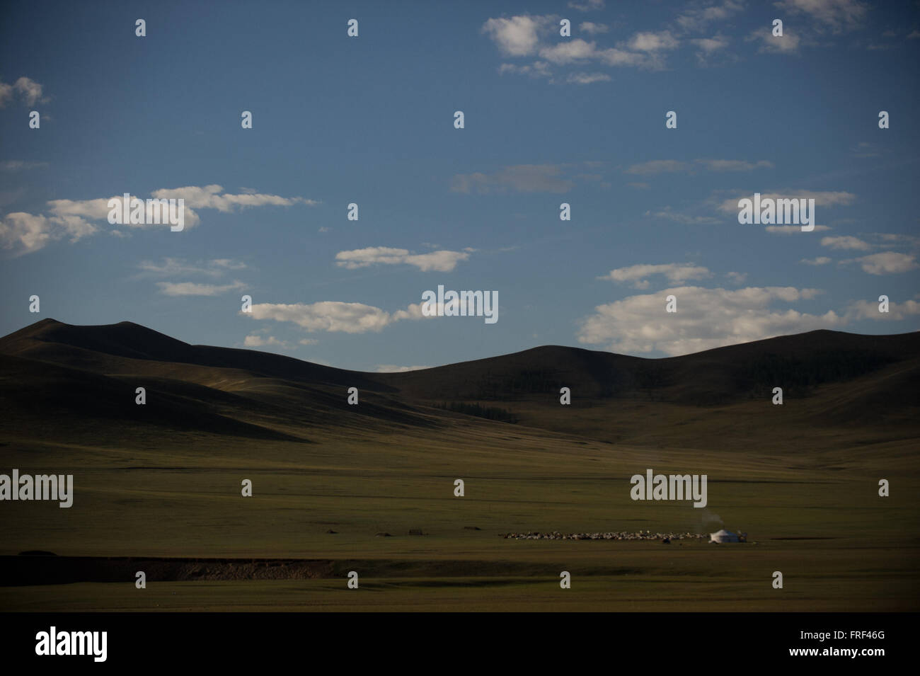 A Mongolian landscape Stock Photo - Alamy