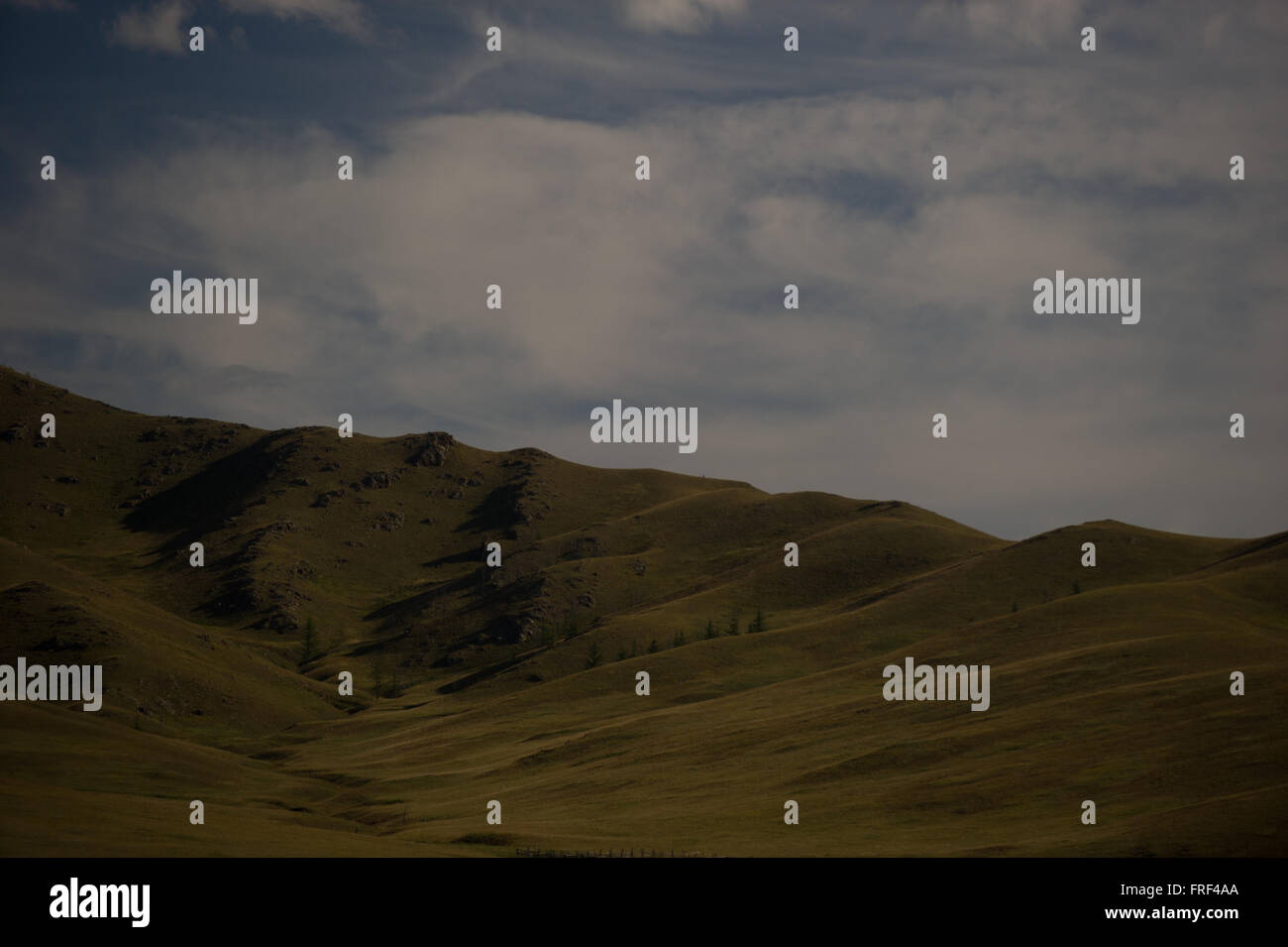 A Mongolian landscape Stock Photo - Alamy