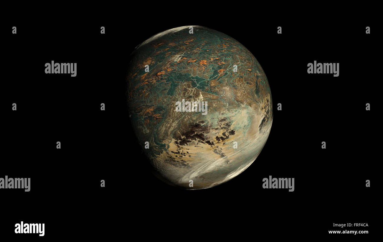 Fantasy Alien Exo Planet isolated galaxy space Stock Photo - Alamy