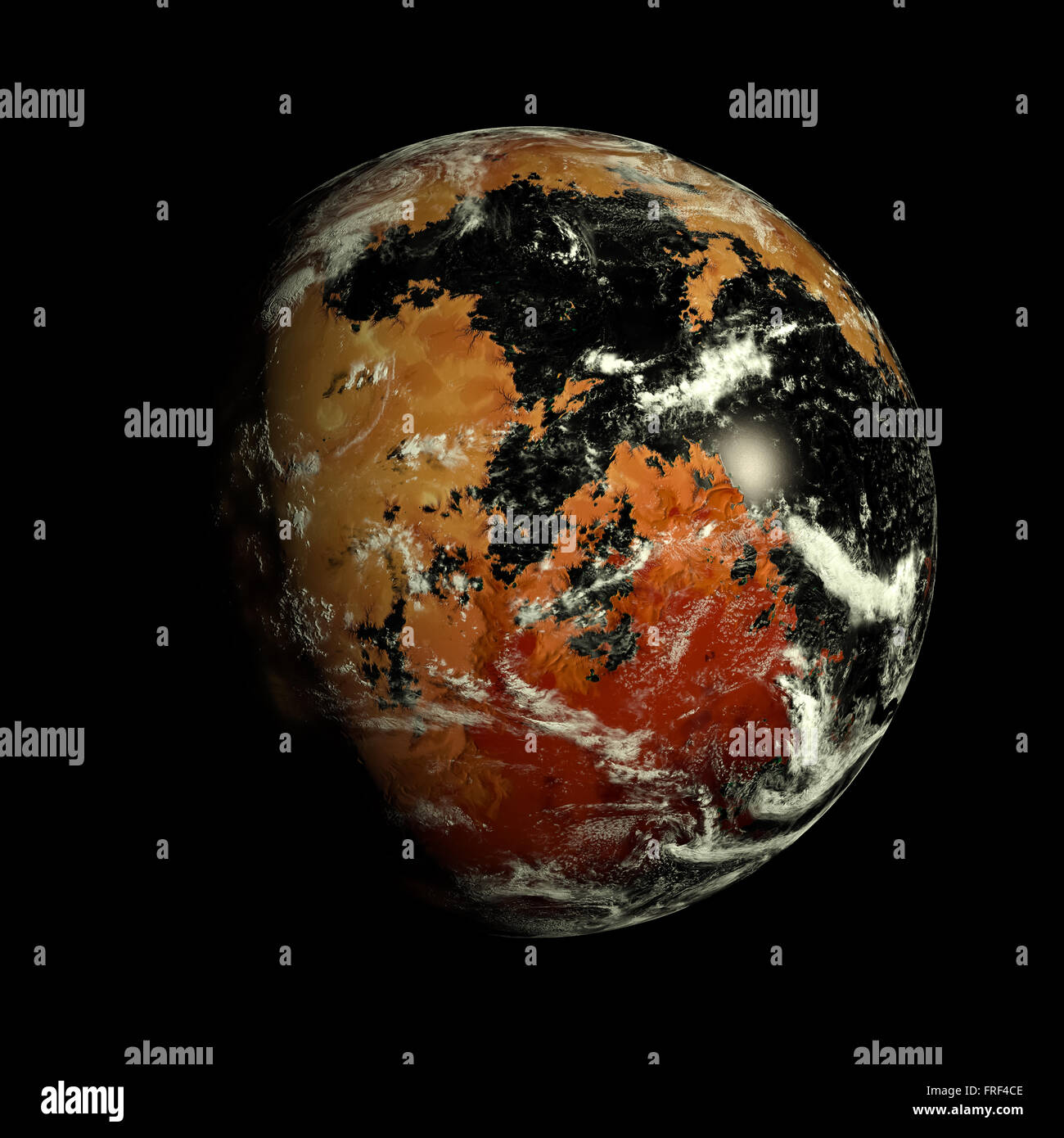 Fantasy Alien Exo Planet isolated galaxy space Stock Photo - Alamy