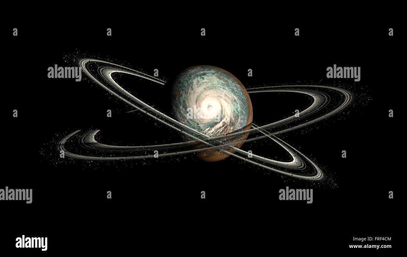 Fantasy Alien Exo Planet isolated galaxy space Stock Photo - Alamy