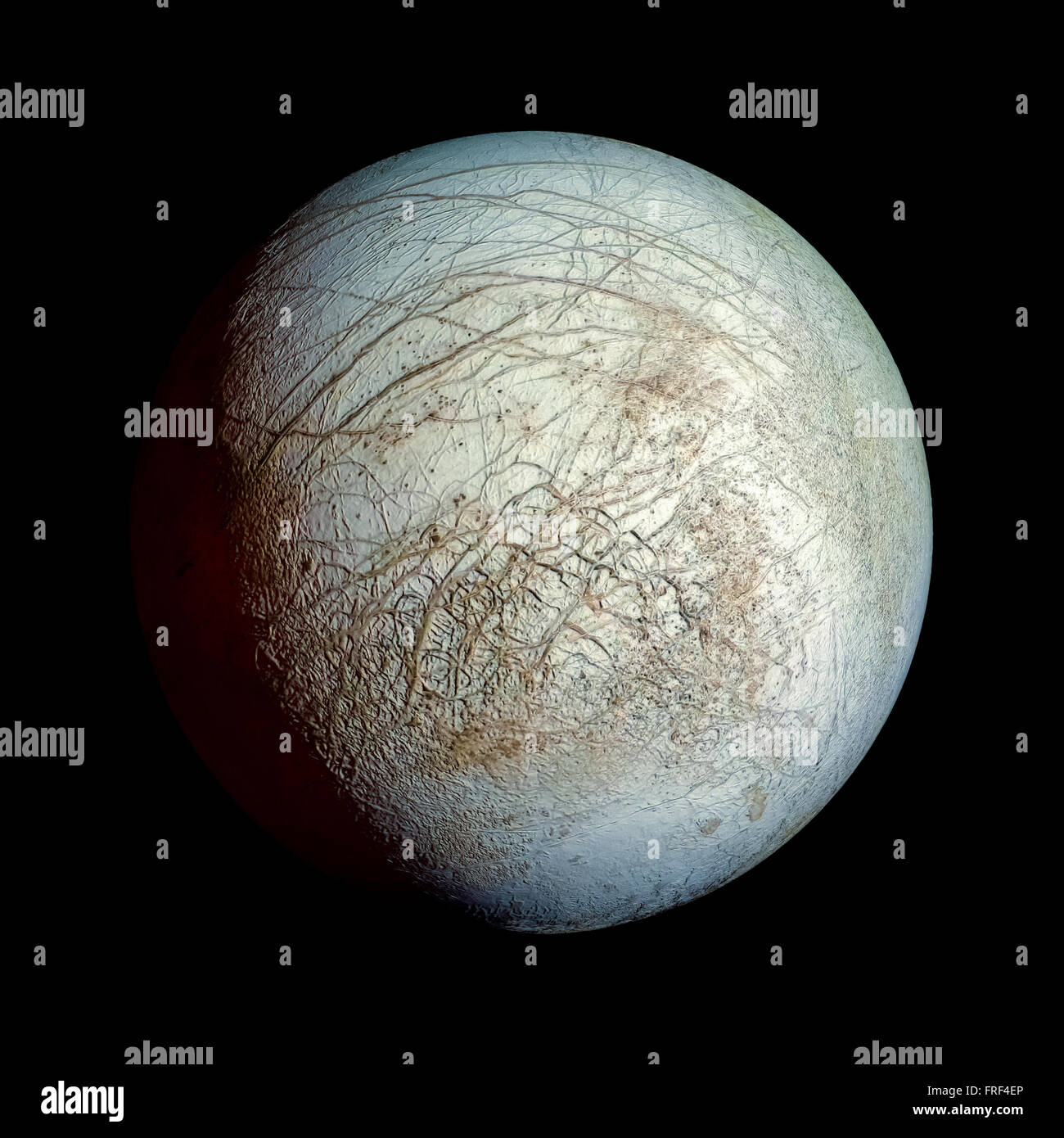 Europa Planet Solar System space isolated illustration Stock Photo - Alamy