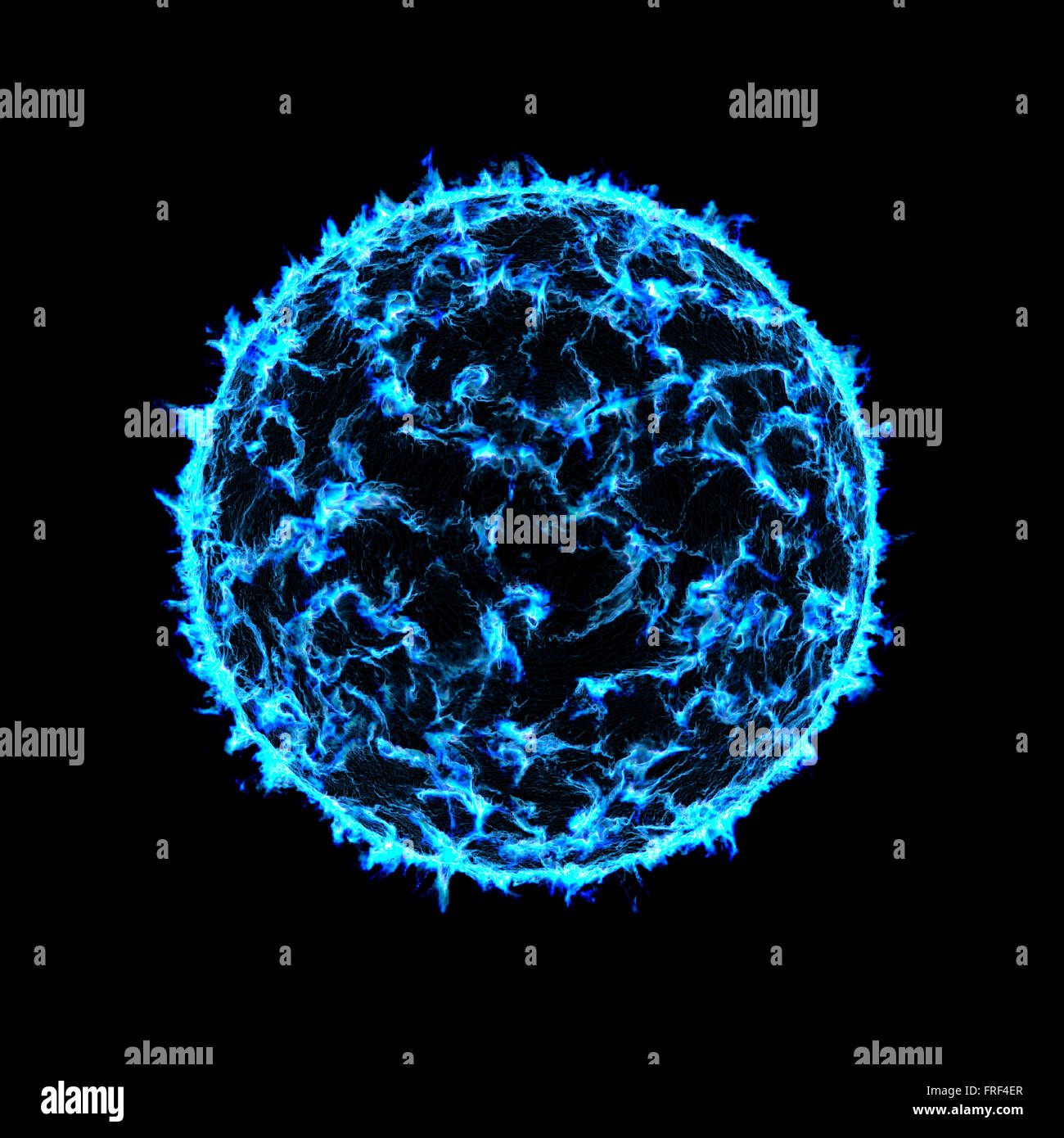 Fire ball star on black background isolated illustration Stock Photo ...