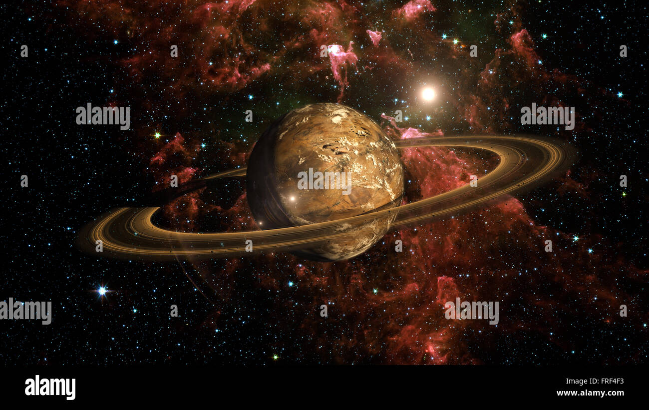 Fantasy Alien Exo Planet isolated galaxy space Stock Photo - Alamy