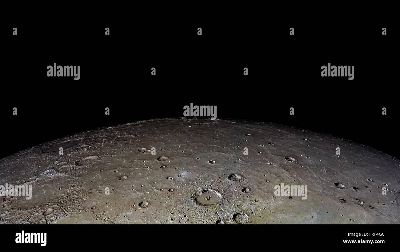 Mercury area Solar System background illustration space Stock Photo - Alamy