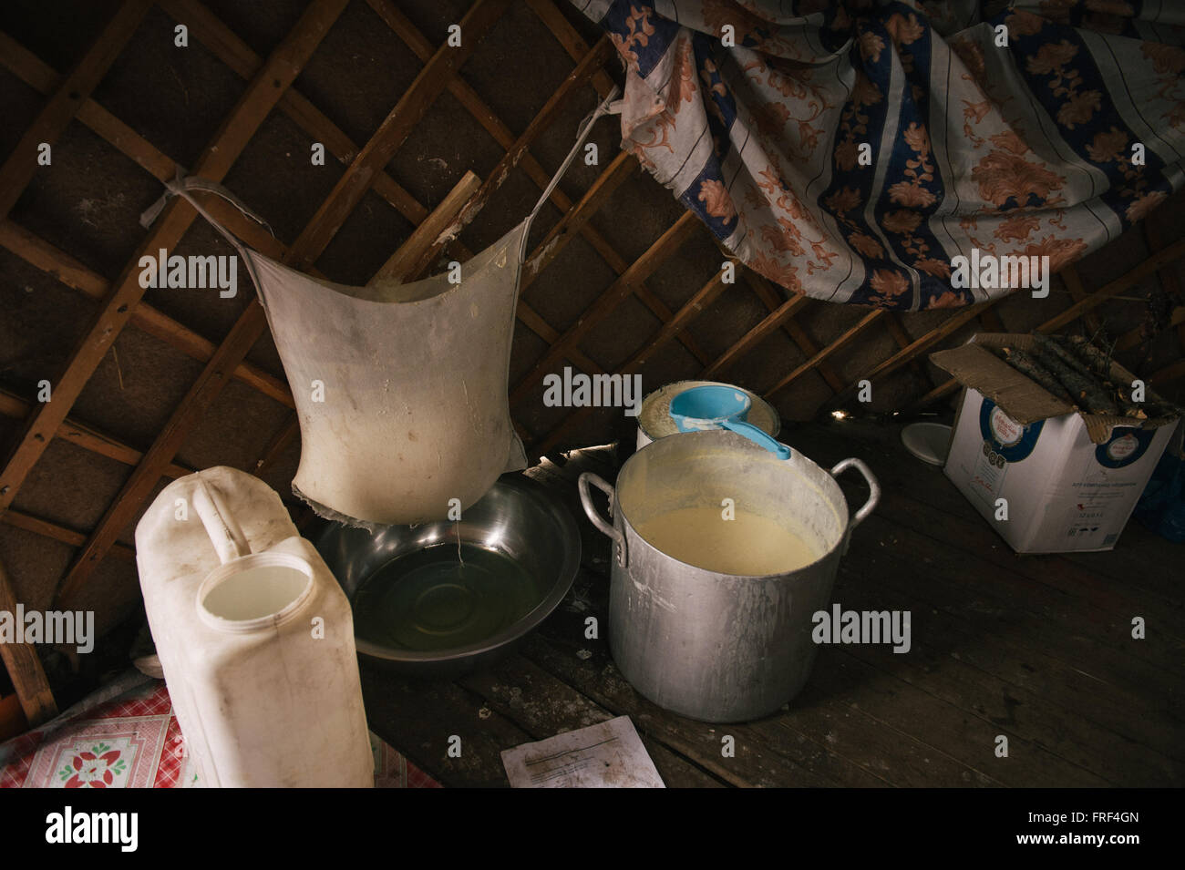 The interior of a traditional ger (yurt) in Mongolia Stock Photo - Alamy