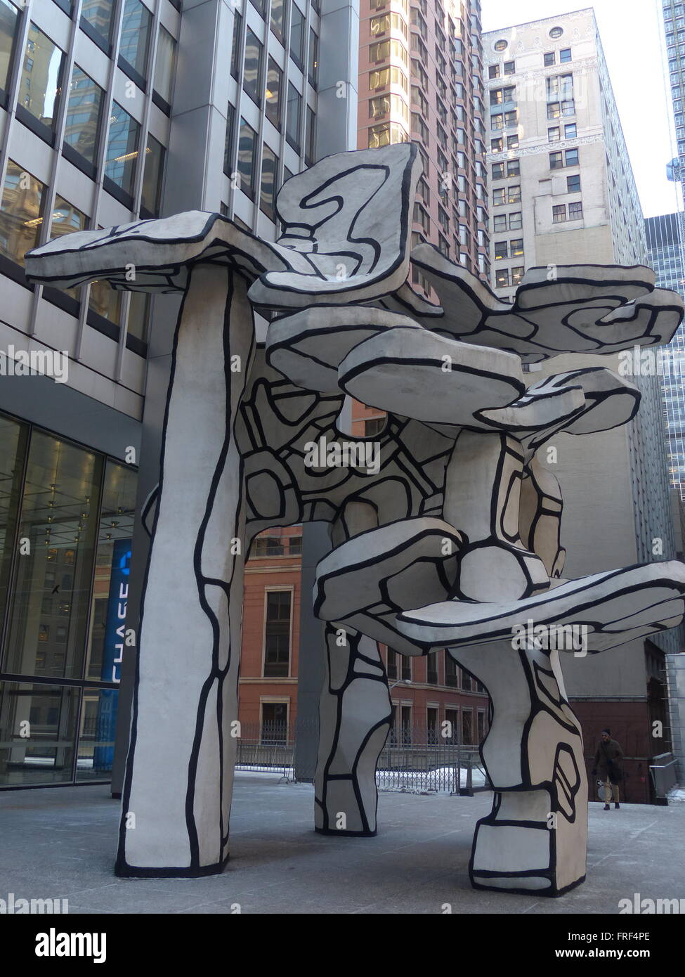 Group of Four Trees by Jean Dubuffet Stock Photo - Alamy
