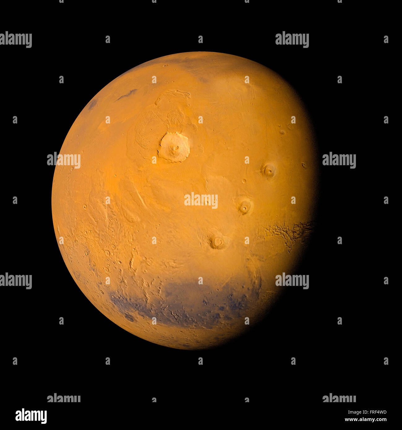 Mars on galaxy solar system planets Stock Photo - Alamy