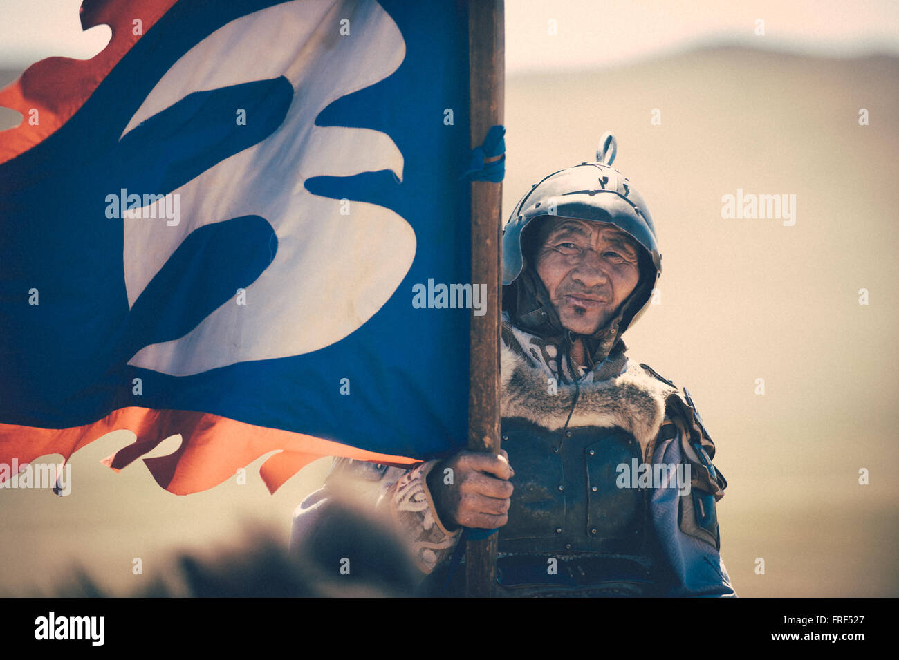 Actors portray historic Mongolian warriors Stock Photo - Alamy