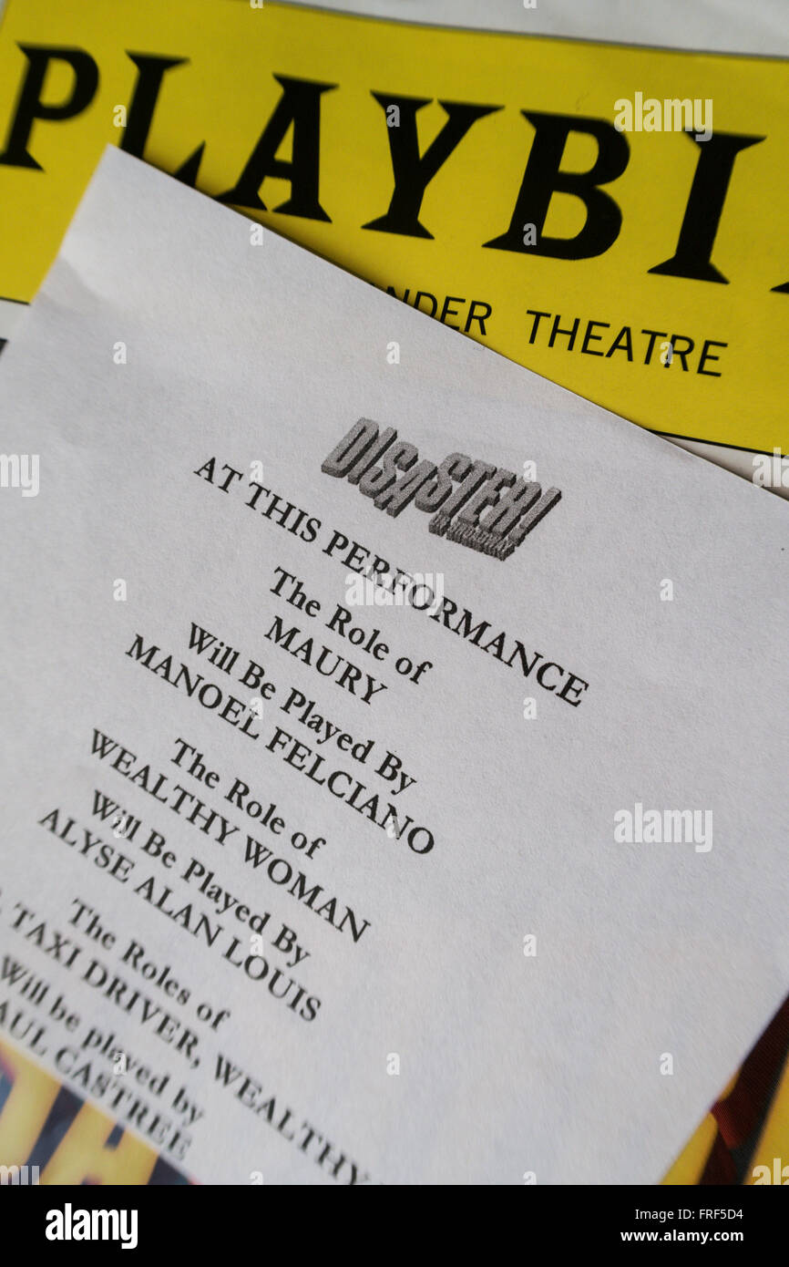 Playbill High Resolution Stock Photography and Images - Alamy