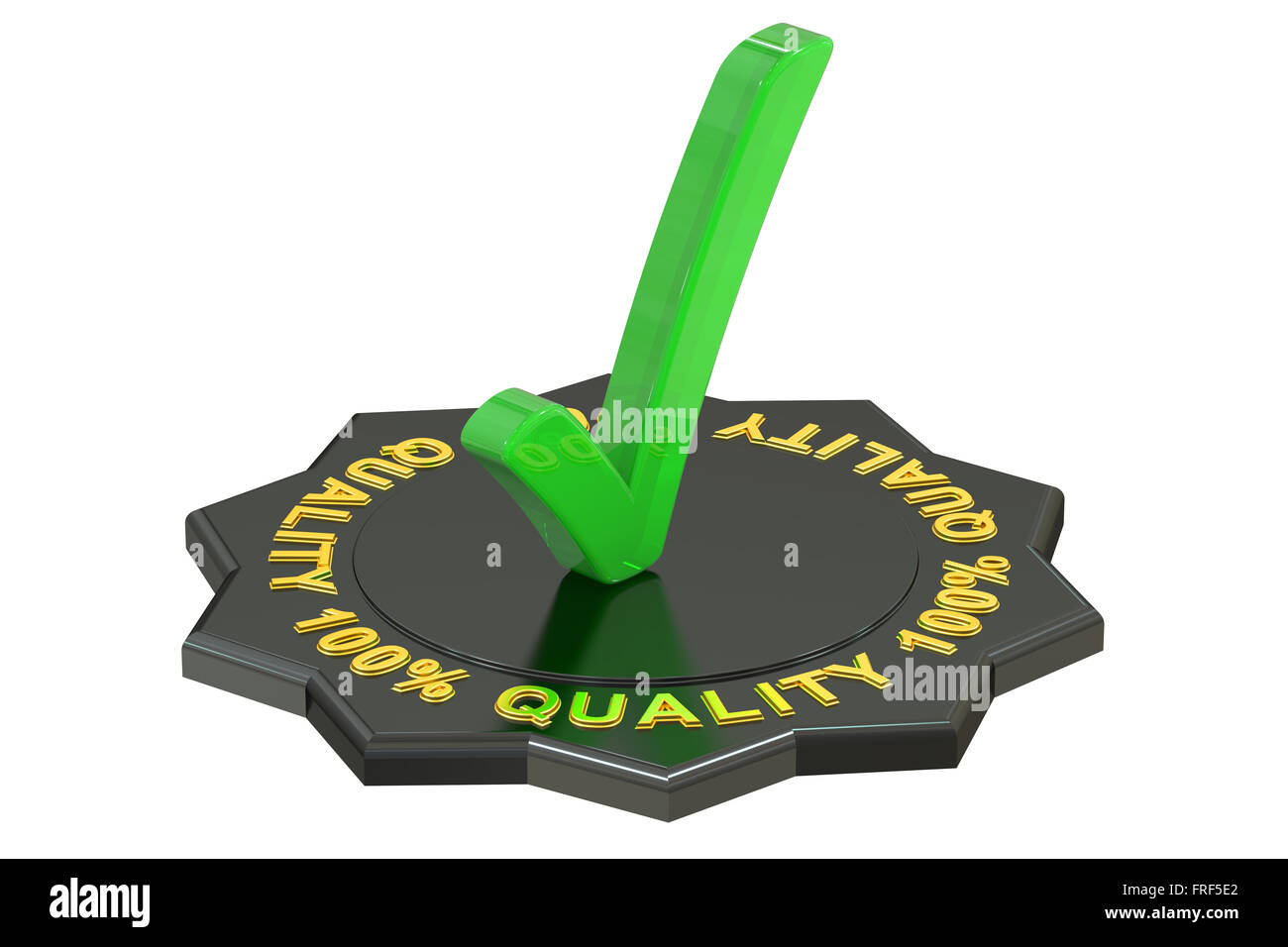 Quality 100% label isolated on white background Stock Photo - Alamy