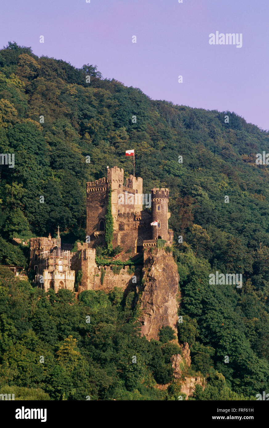 Burg rheinstein castle on rhine river hi-res stock photography and ...