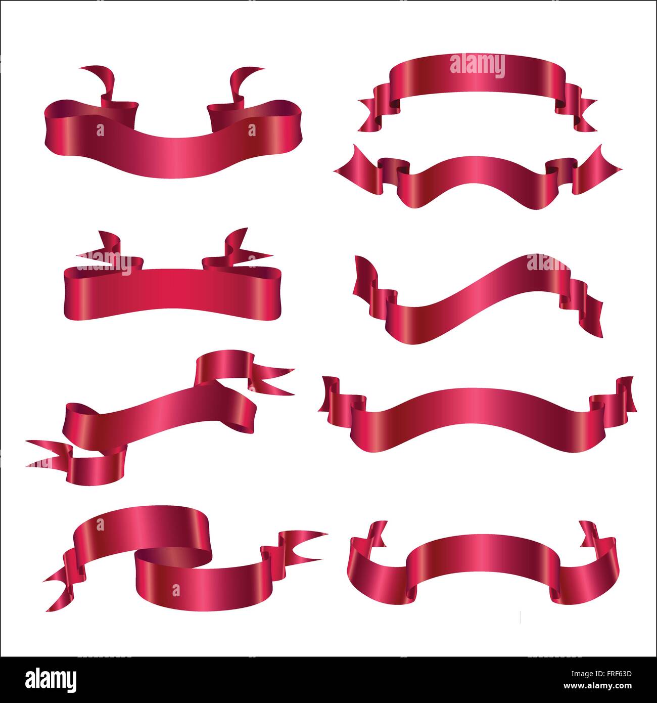 Ribbon waving flag isolated Stock Vector Images - Alamy