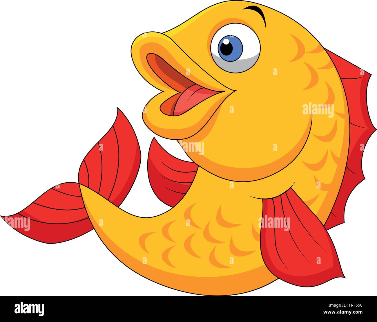 Cute fish cartoon Stock Vector Image & Art - Alamy