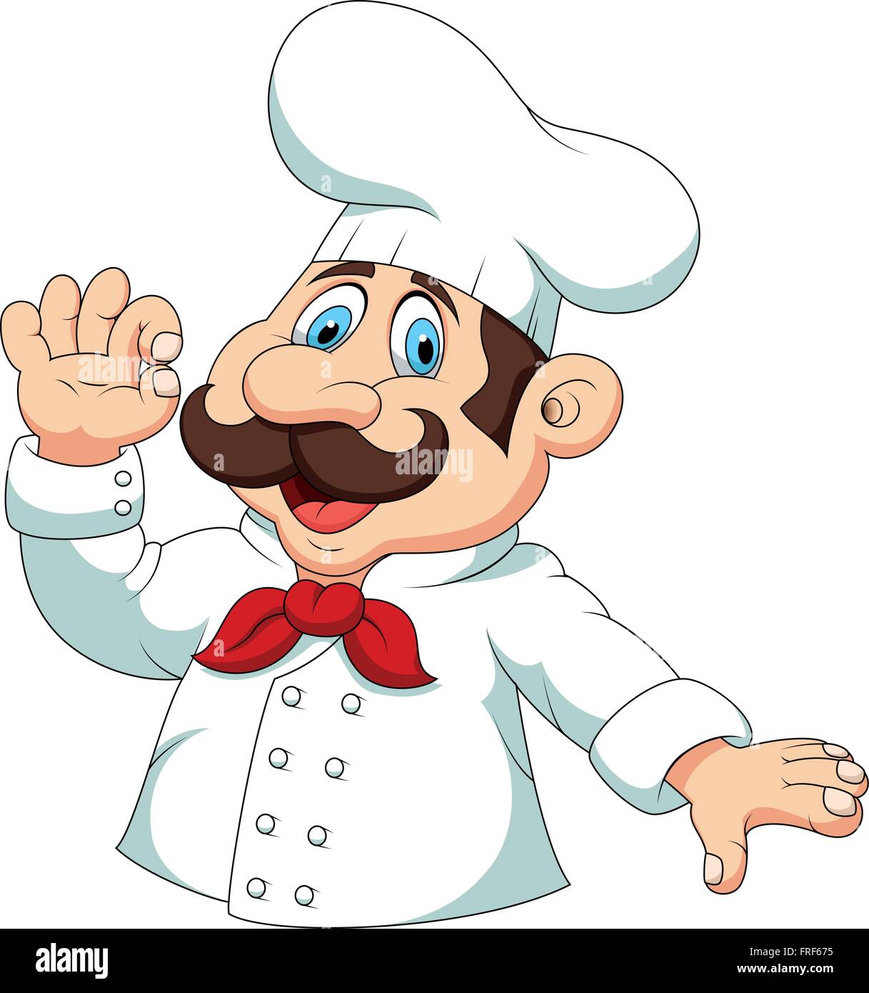 Happy chef cartoon with ok sign Stock Vector Image & Art - Alamy
